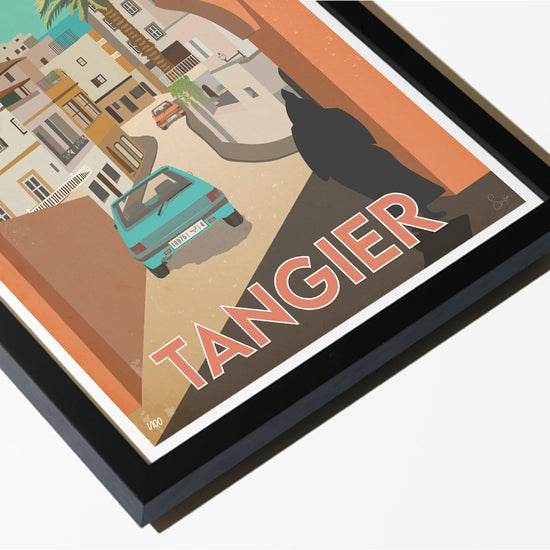 Vintage inspired travel poster of Tangier, Morrocco – Travel art by SAX ...