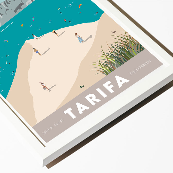 Travel Poster of Tarifa, Spain – Travel art by SAX Doodle