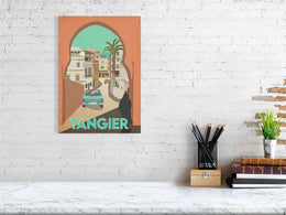 Vintage inspired travel poster of Tangier, Morrocco – Travel art by SAX ...